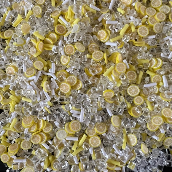 Other | 75 Grams Lemonade Lemon Faux Ice Cubes Polymer Clay Sprinkle ...